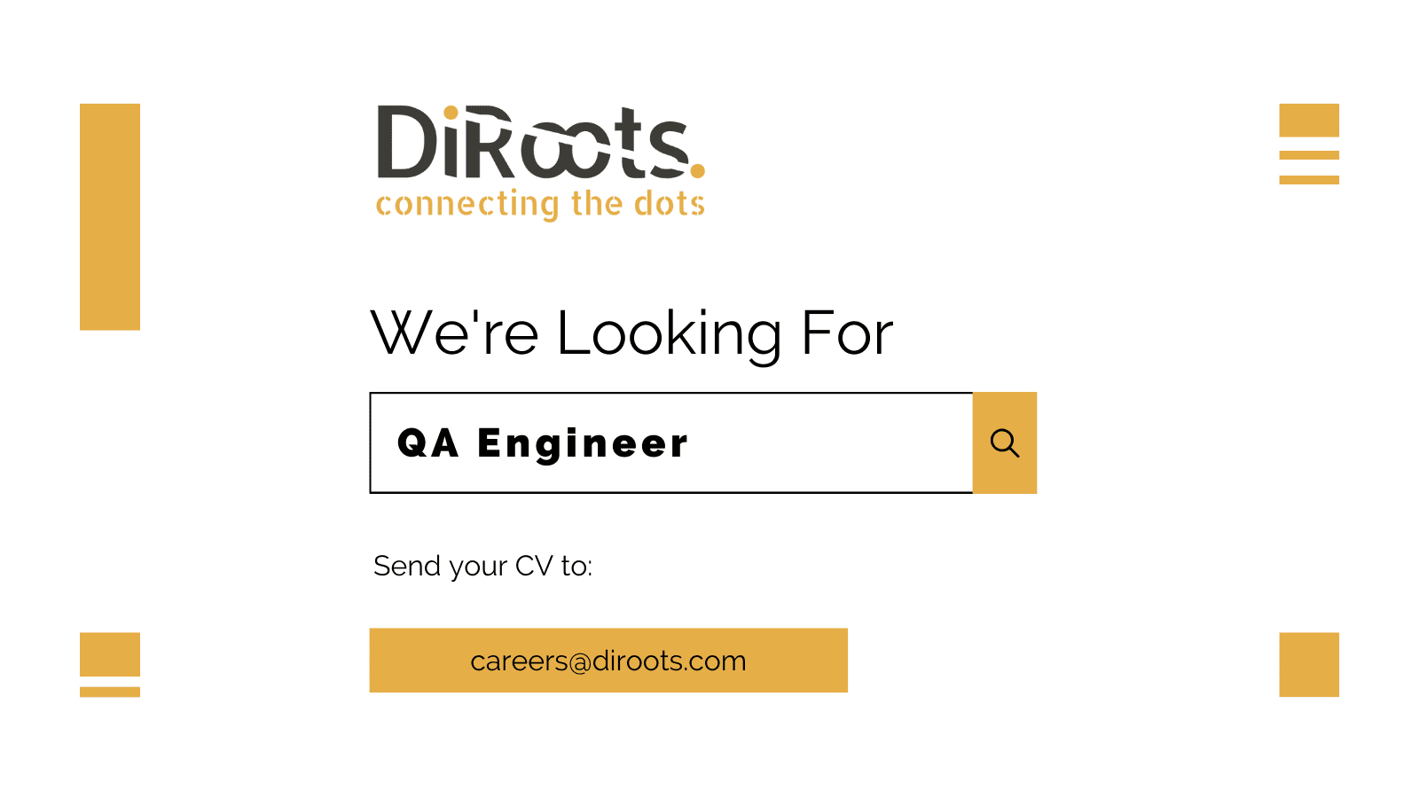 Opportunity | QA Engineer - Join DiRoots Team